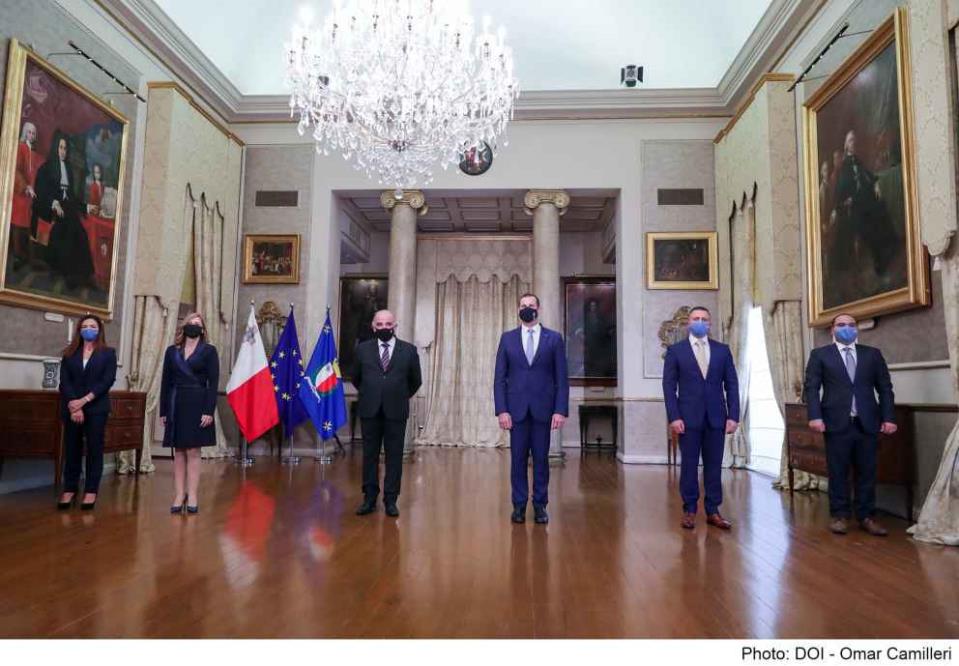 Four new Ministers sworn in after Cabinet reshuffle - The Malta Independent